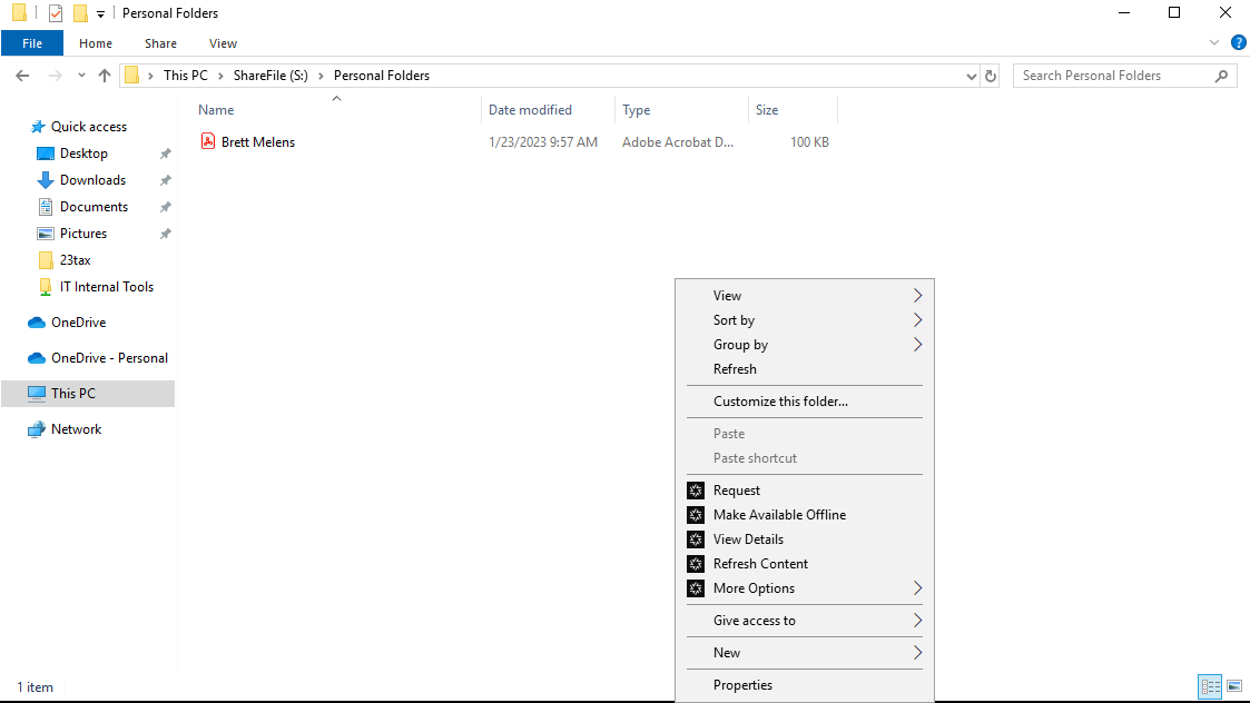 Sharefile for Windows Refresh Content Guide – Flaherty Salmin CPAs